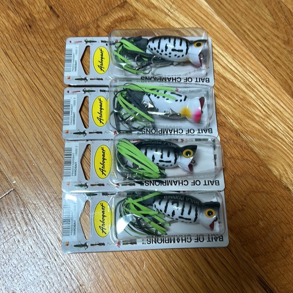 Arbogast | Other | 4 Arbogast Frog Hula Poppers Fishing Lures | Poshmark